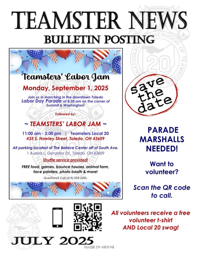 TEAMSTERS LOCAL 20 | Home